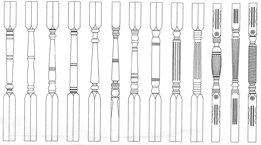 Gingerbreadman.com-Turned Porch Posts- Newell Posts
